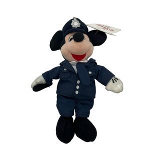 Disney | Toys | Vintage Disney Store Police Officer Mickey Mouse Beanie ...